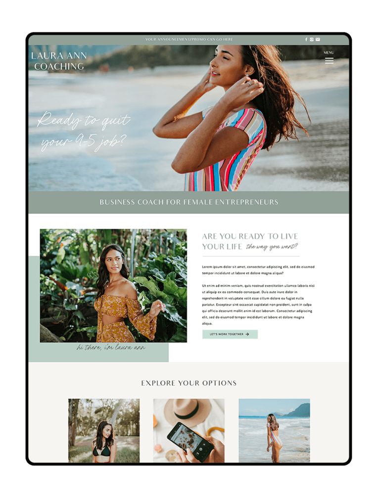 How to DIY Your Website using a Website Template | createwithdanielle.com
