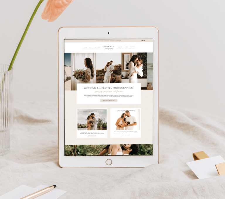 How to DIY Your Website using a Website Template | createwithdanielle.com