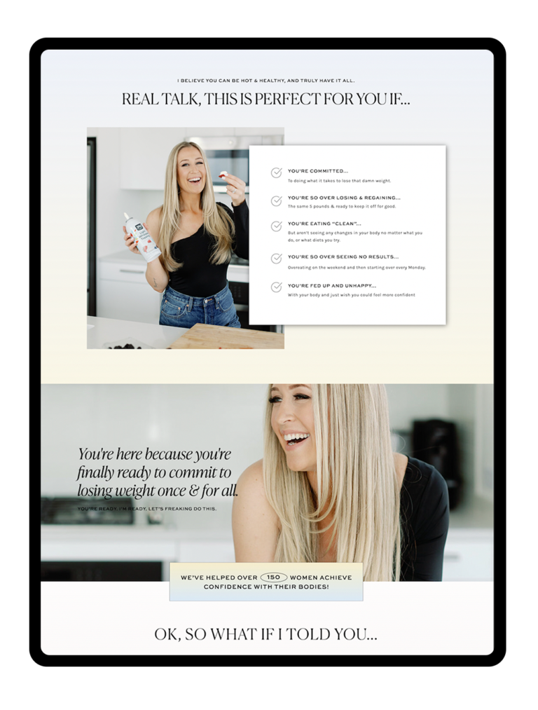 Six Tips For A Showit Sales Page Design That Converts | CWD