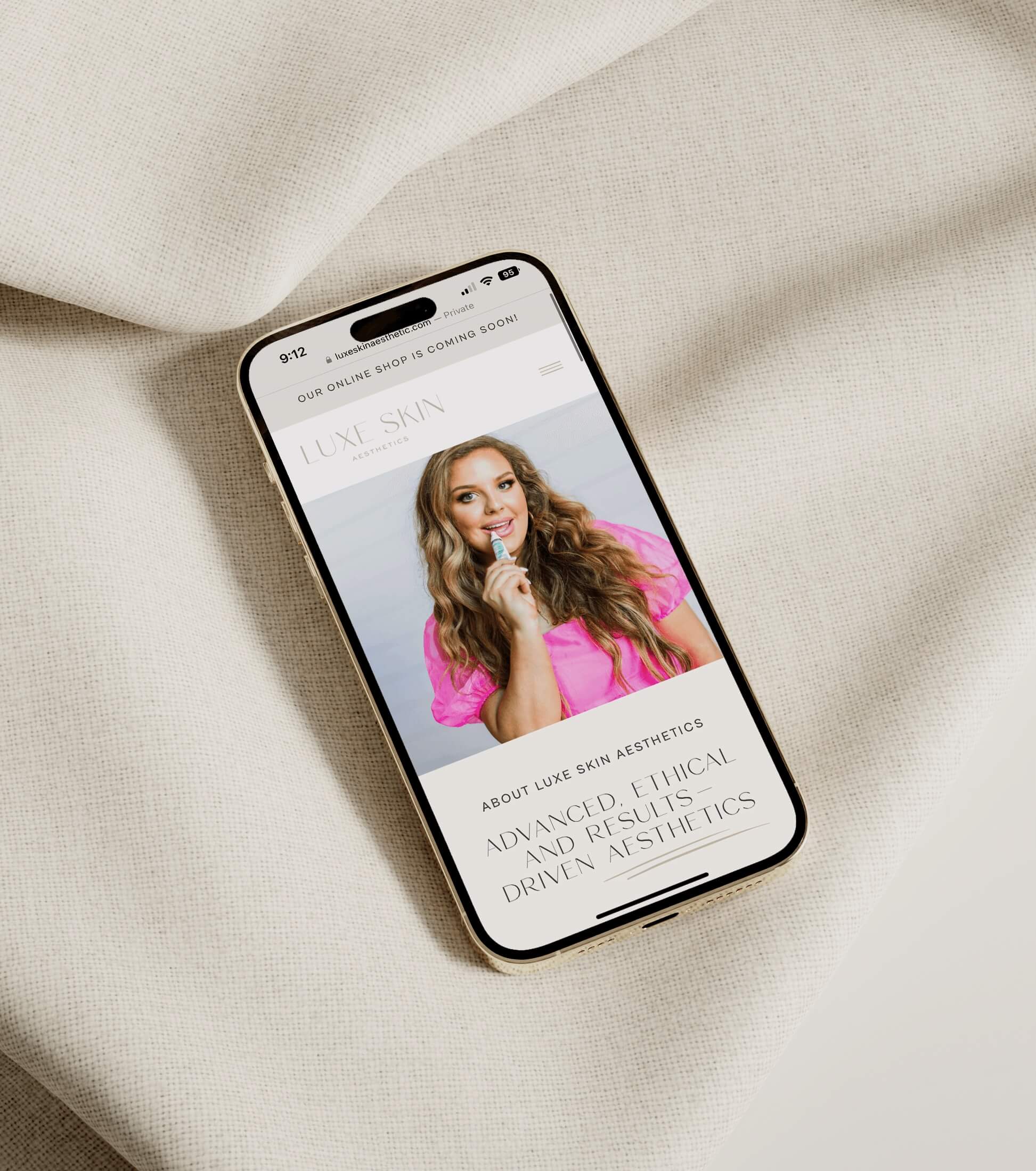 Showit Aesthetician Website Design | Create with Danielle