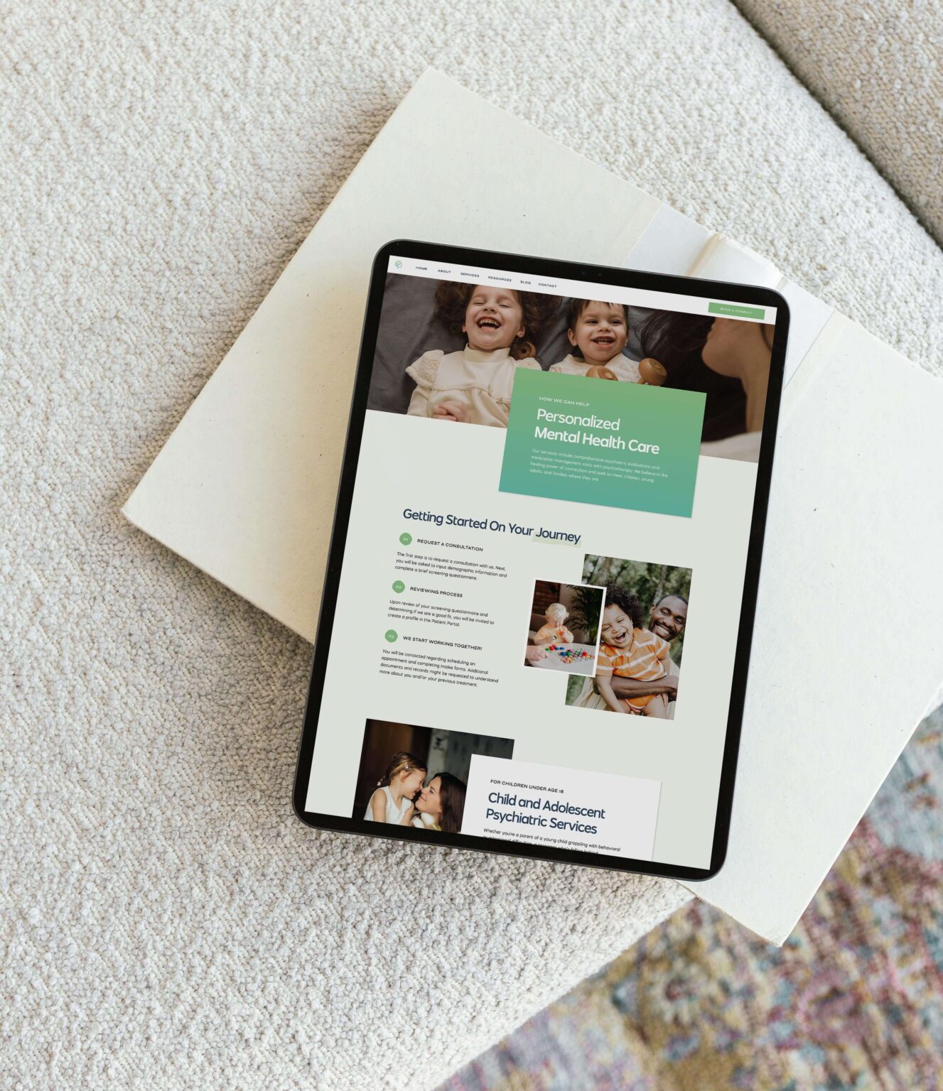 Showit Psychiatrist Website Design | Create with Danielle