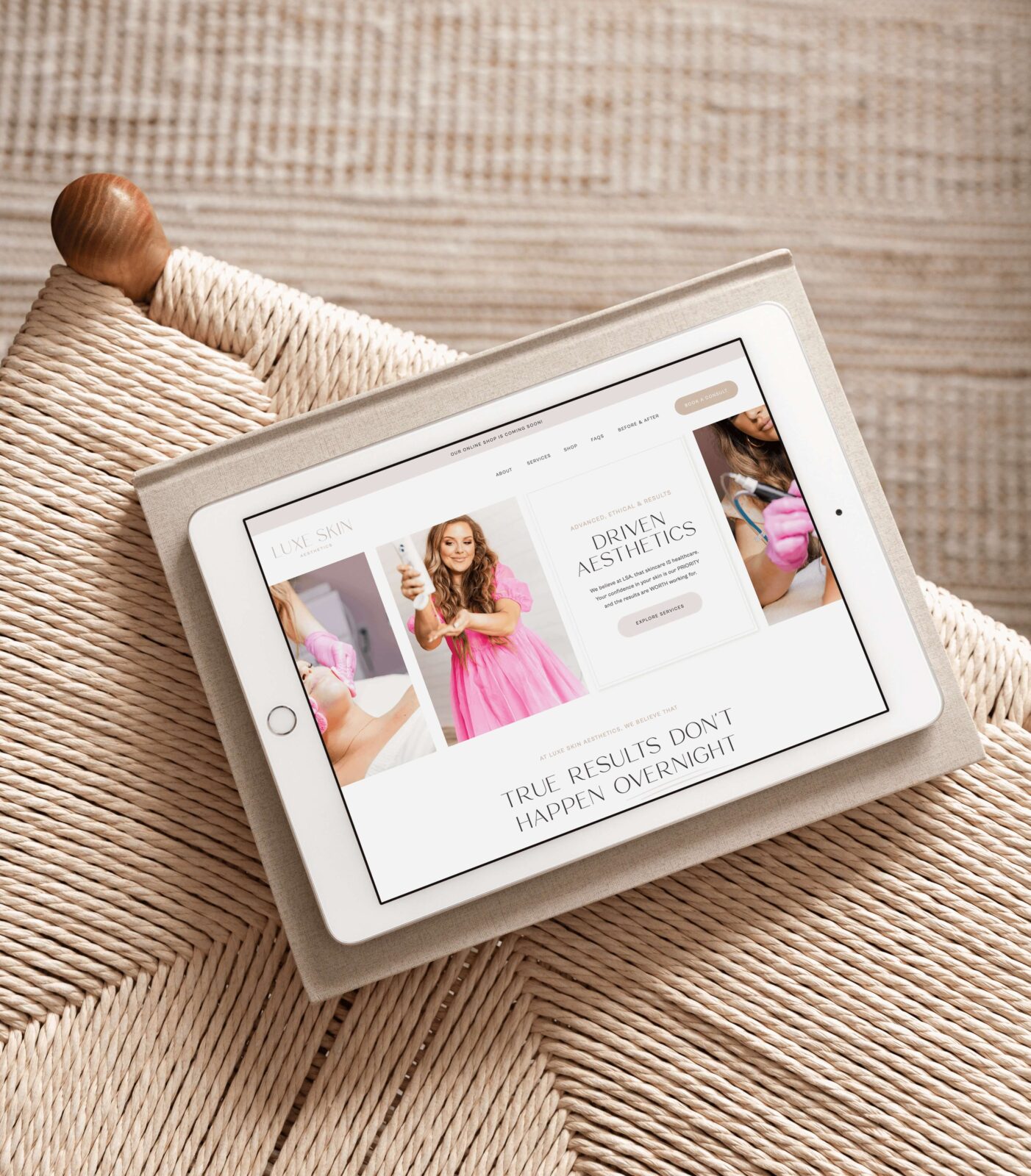 Showit Aesthetician Website Design | Create with Danielle