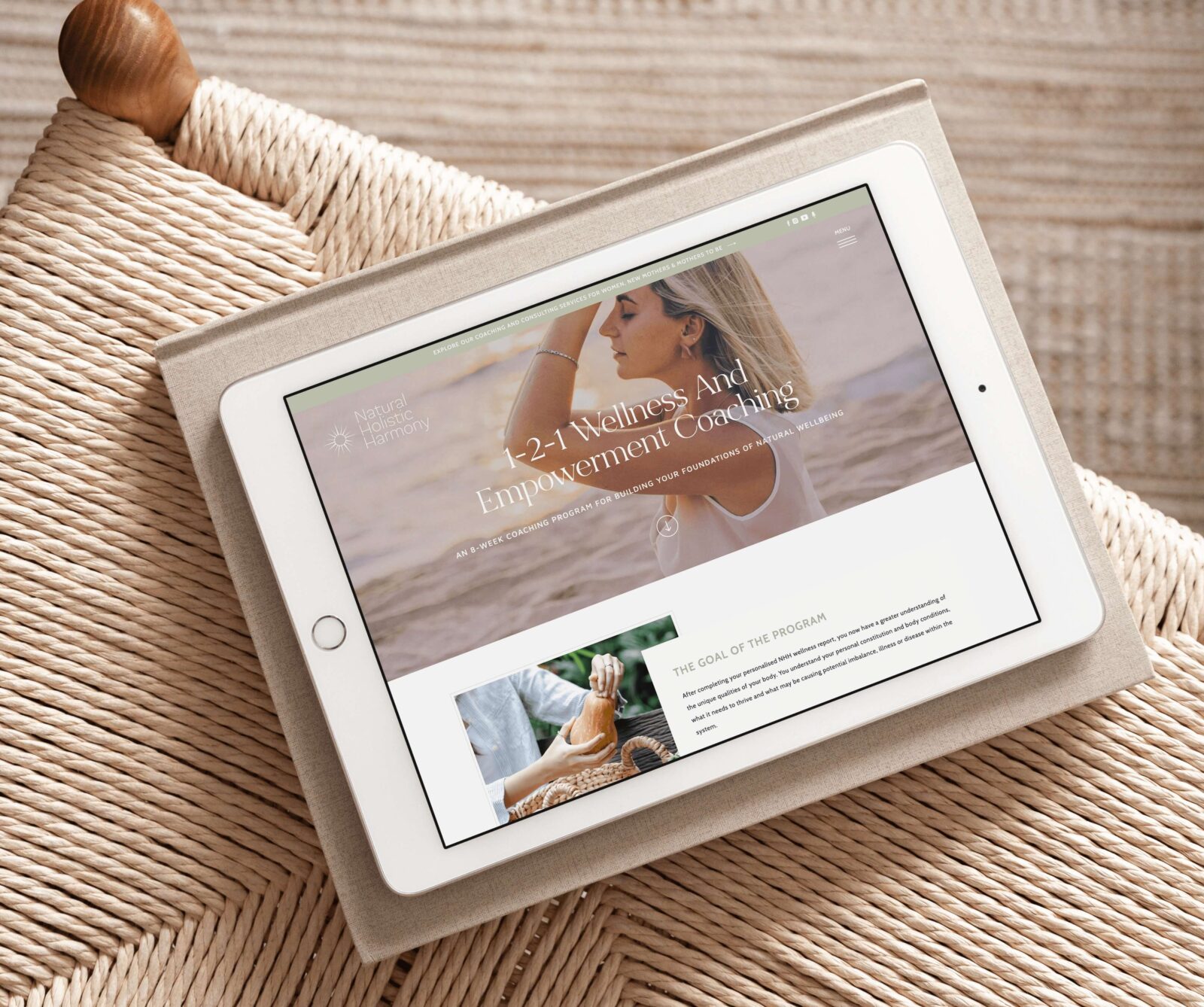 Health Coach Website for Natural Holistic Harmony | Create with Danielle