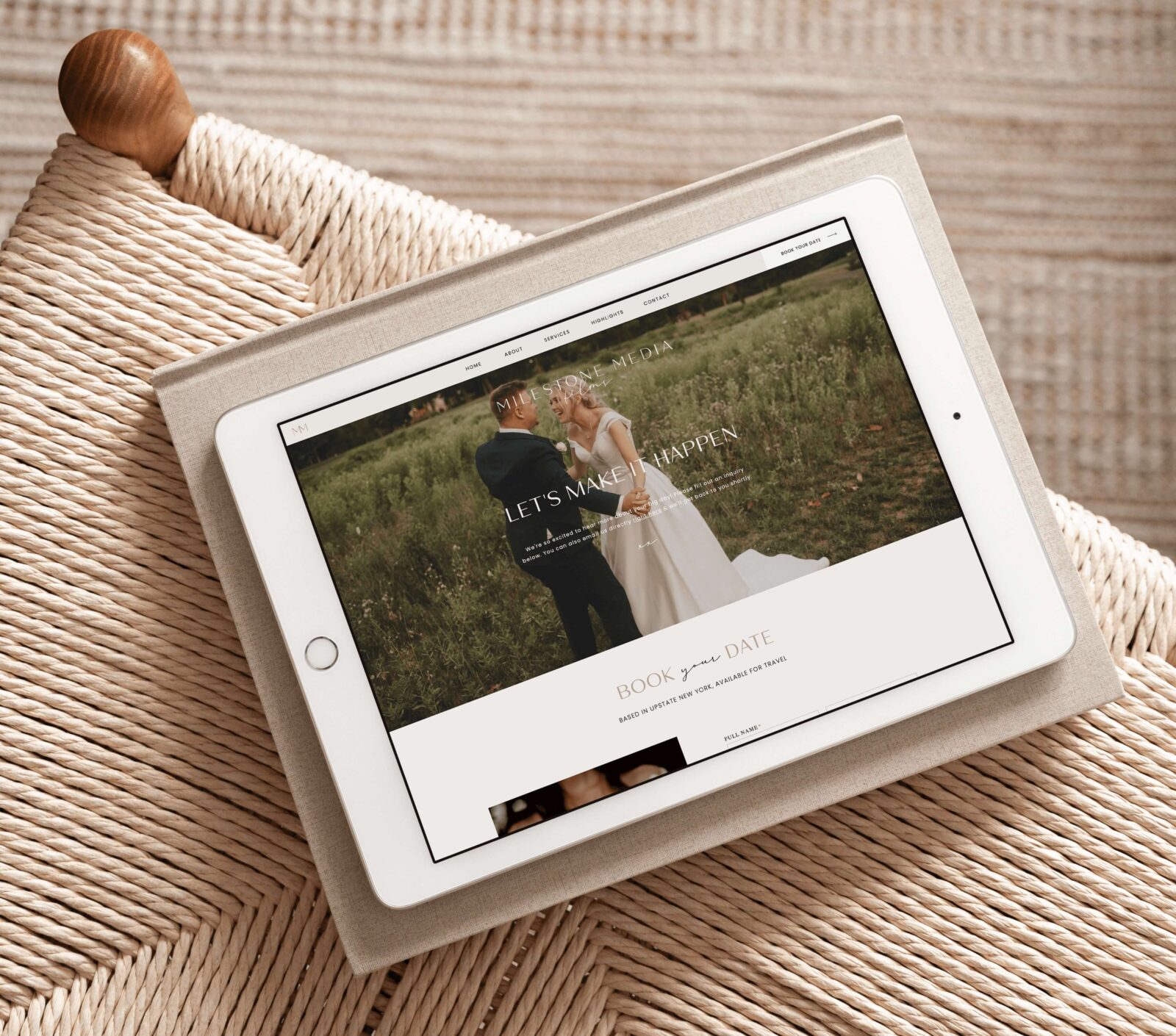 Custom Showit Wedding Videographer Website Design for Milestone Media | CWD