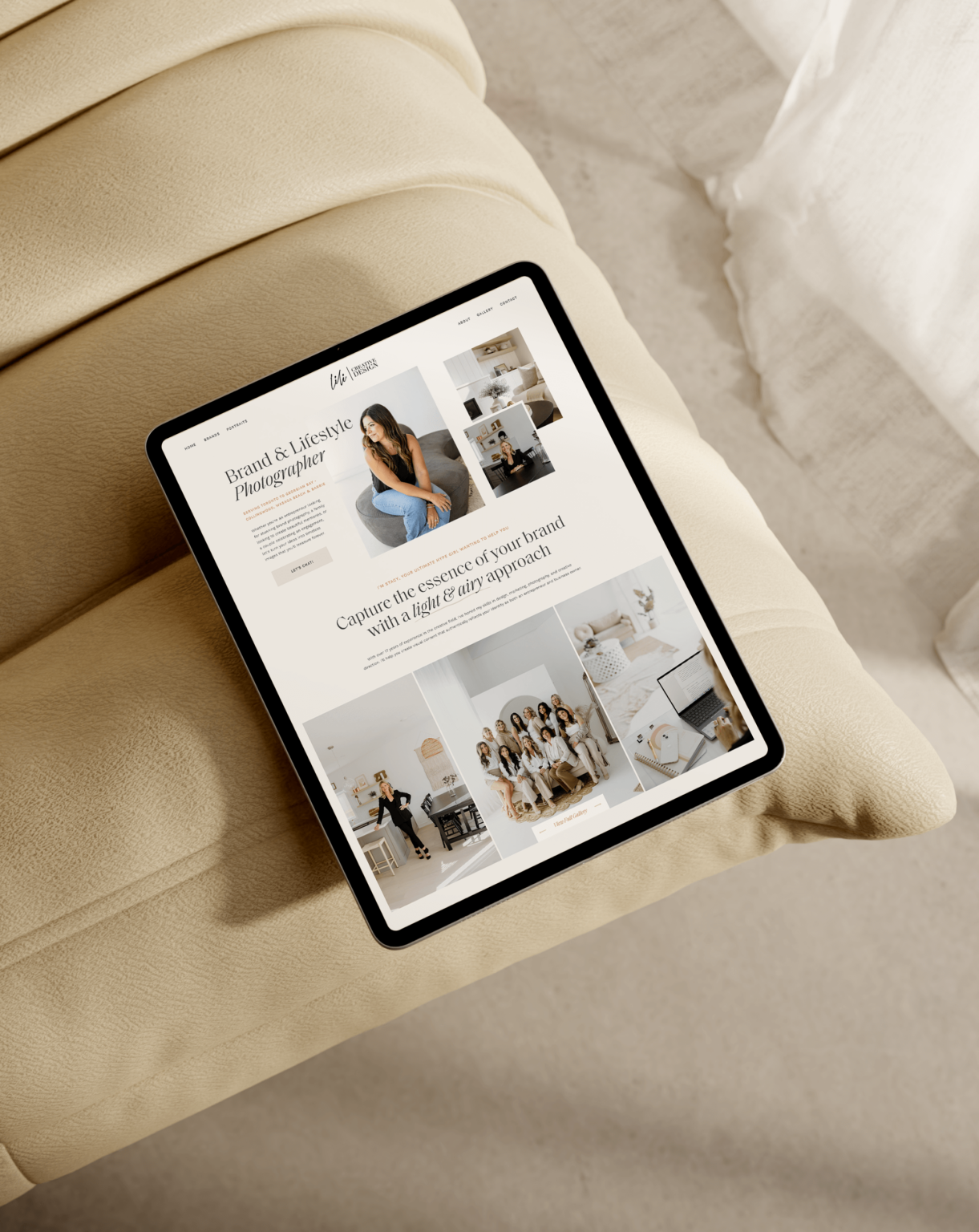 Showit Brand Photographer Website Design | Create with Danielle