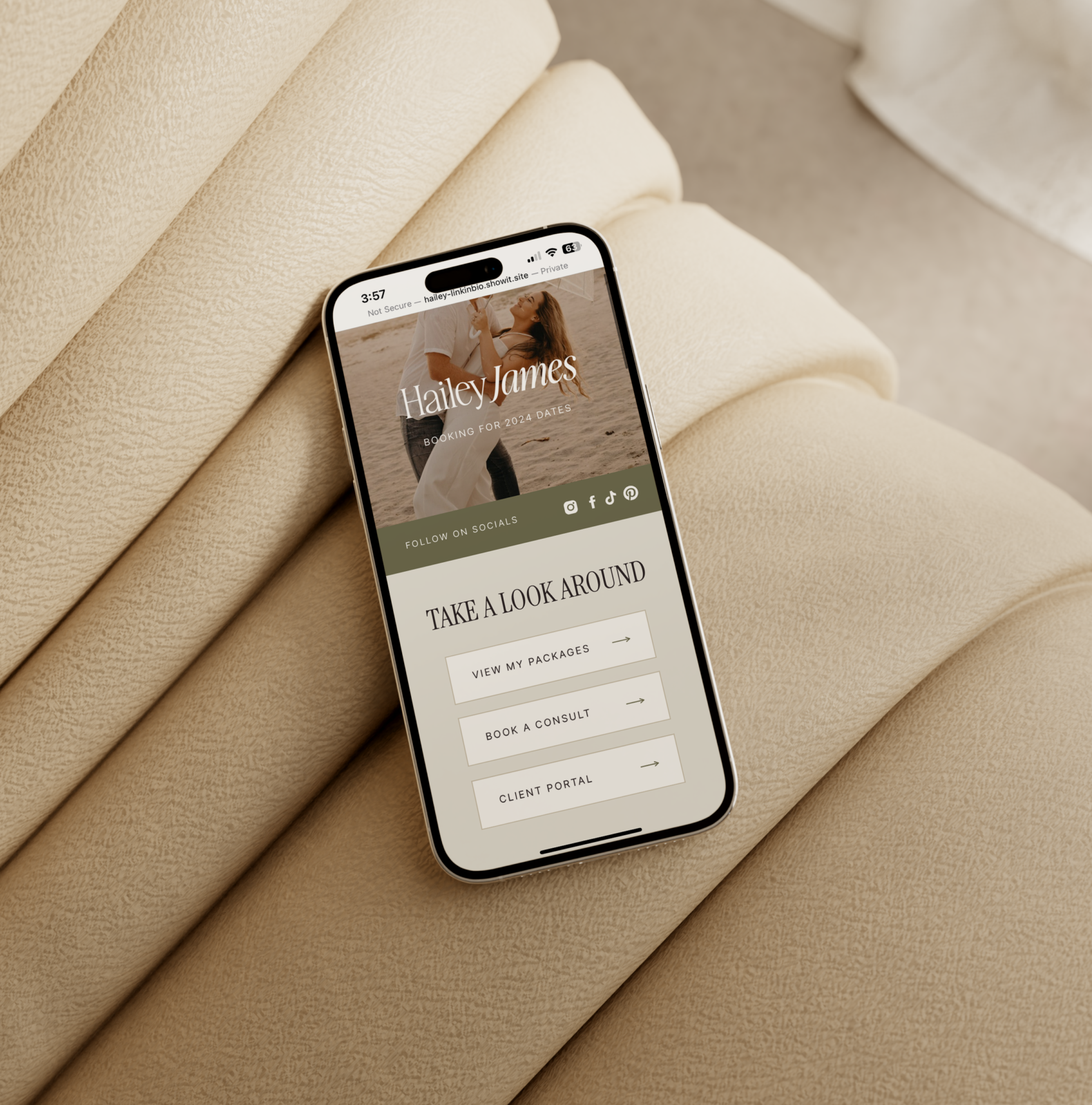 How to Create a Instagram Links Page in Showit | Create with Danielle