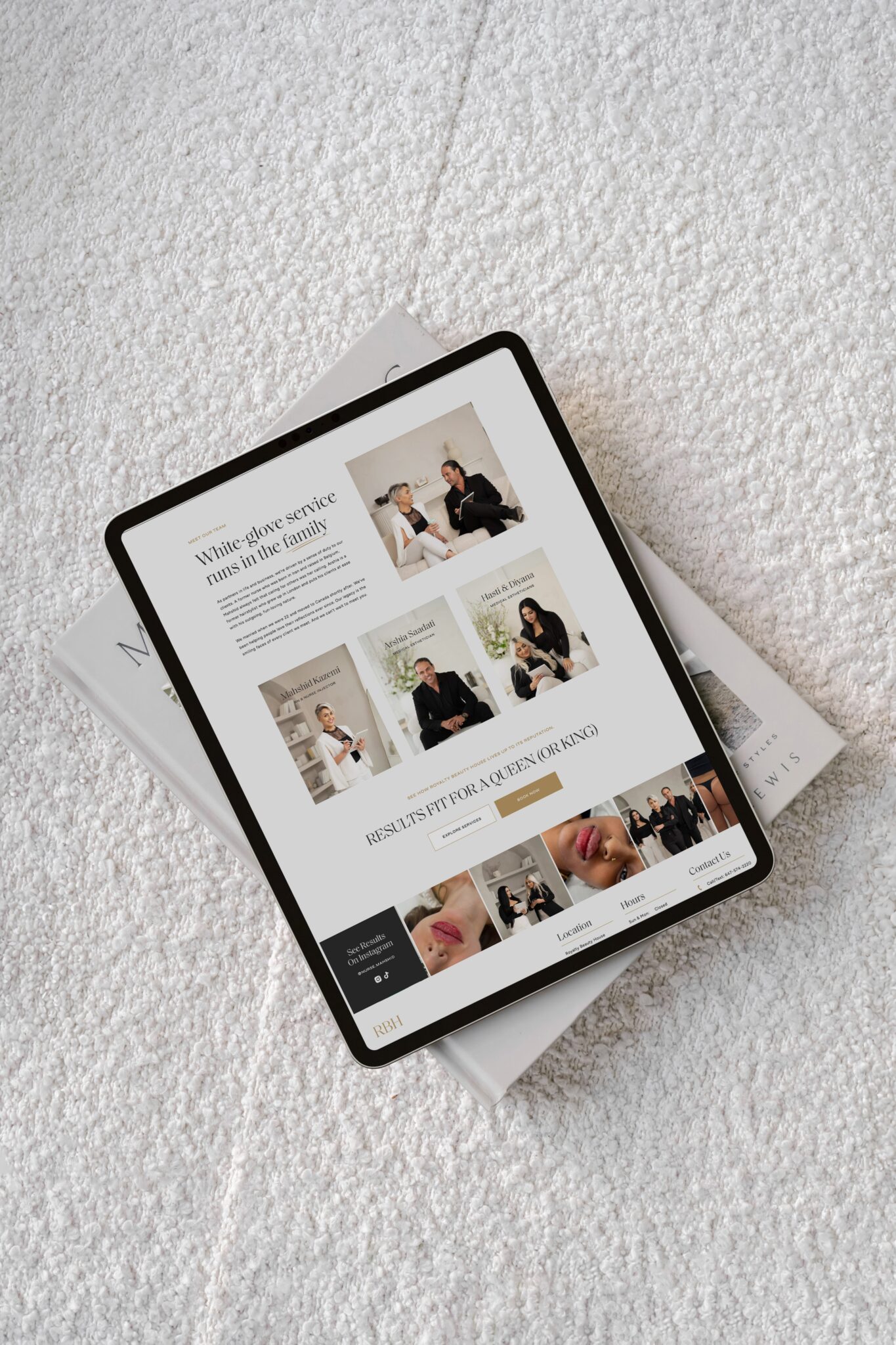 Showit Medical Spa Website Design | Create with Danielle
