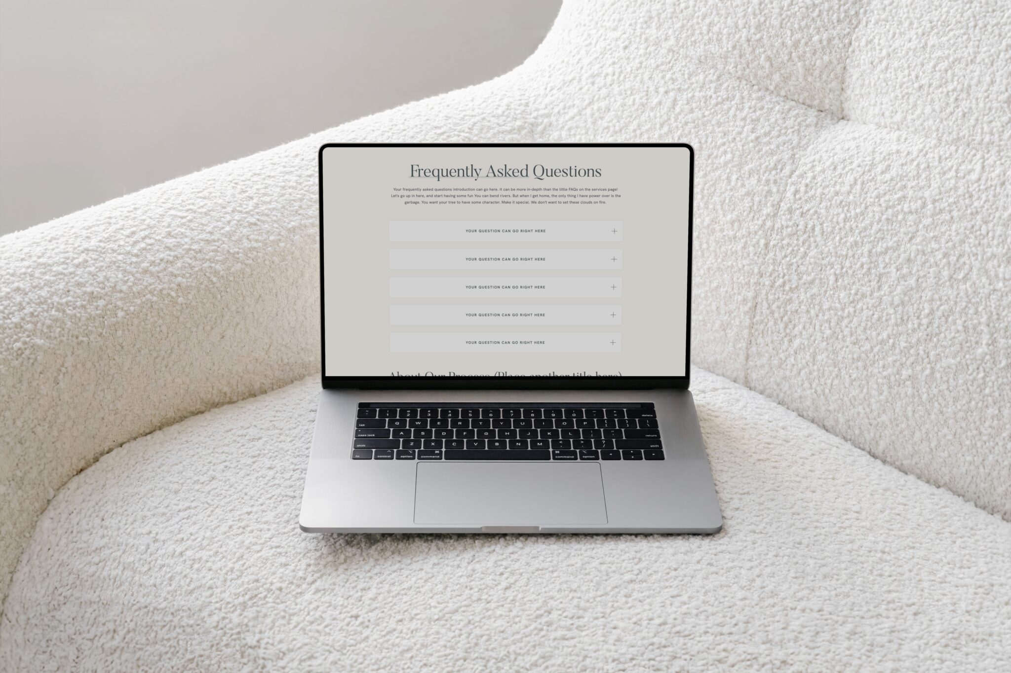 How to Create a FAQ Page or Section on Showit | Create with Danielle